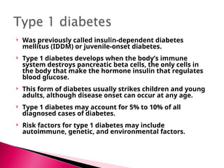 diabetes mellitus presentation and complications | PPT