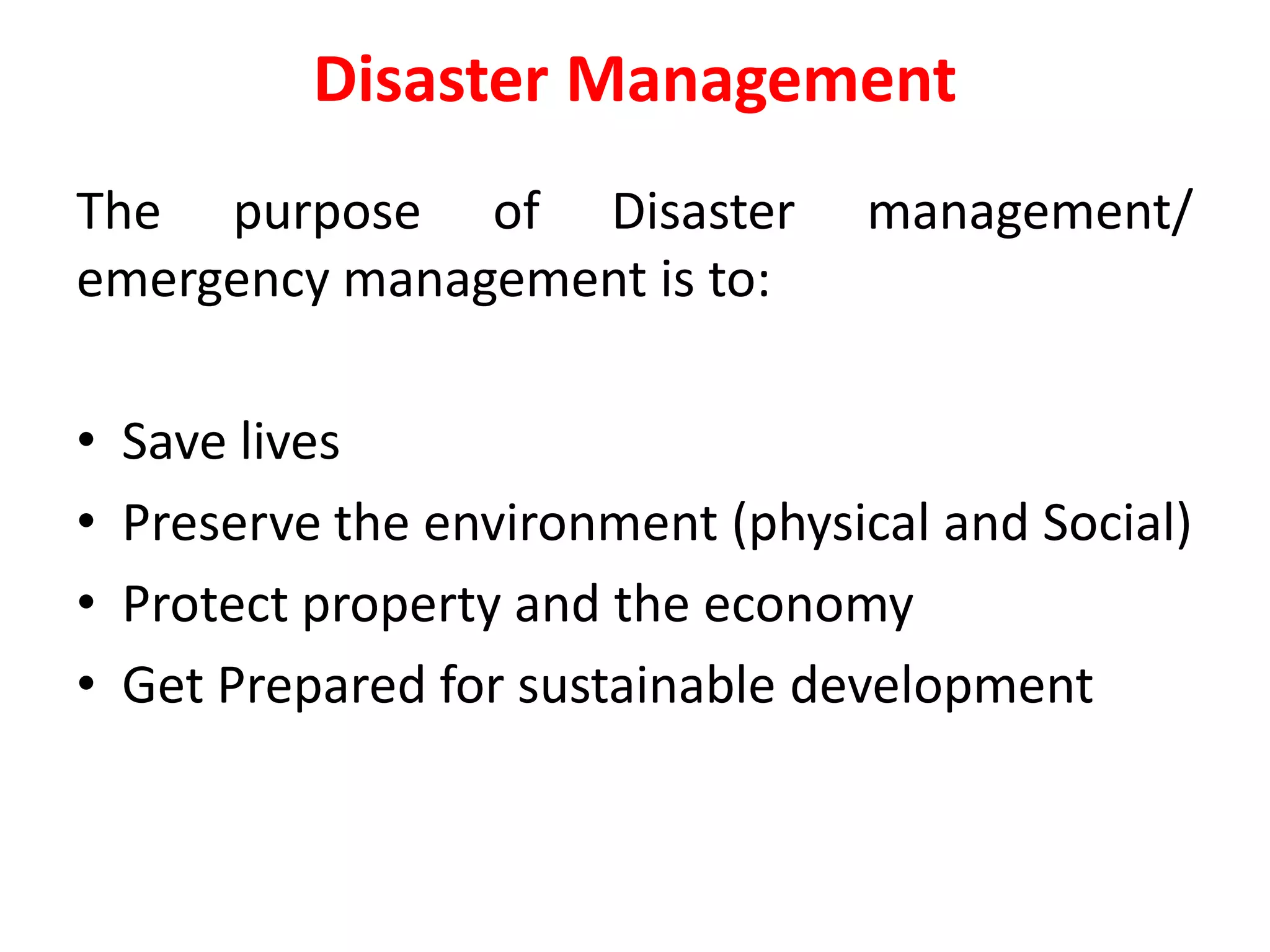 Disaster Prevention,Mitigation & Adaptation : Approaches,Strategies and ...