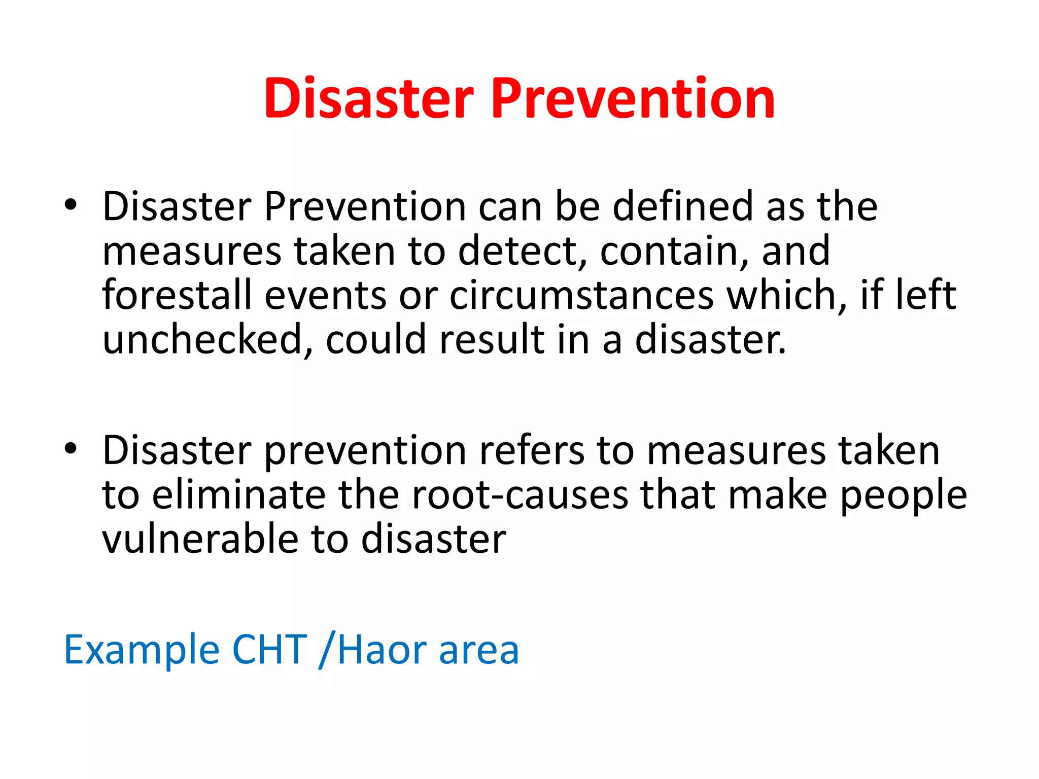Disaster Prevention,Mitigation & Adaptation : Approaches,Strategies and ...