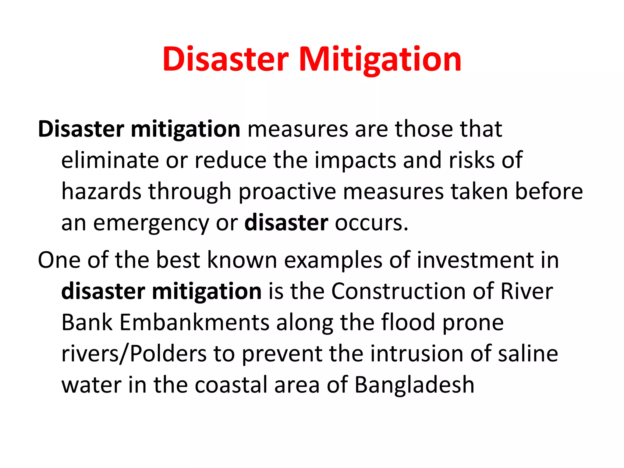Disaster Prevention,Mitigation & Adaptation : Approaches,Strategies and ...