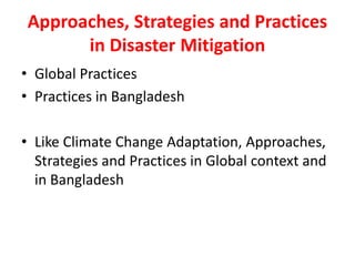 Disaster Prevention,Mitigation & Adaptation : Approaches,Strategies and ...