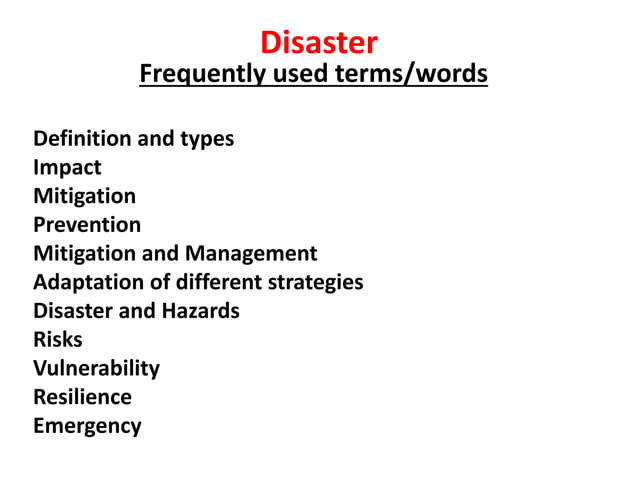 Disaster Prevention,Mitigation & Adaptation : Approaches,Strategies and ...