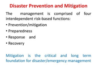 Disaster Prevention,Mitigation & Adaptation : Approaches,Strategies and ...