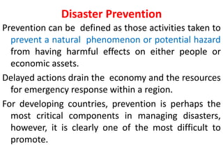 Disaster Prevention,Mitigation & Adaptation : Approaches,Strategies and ...