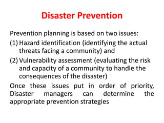 Disaster Prevention,Mitigation & Adaptation : Approaches,Strategies and ...