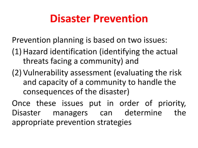 Disaster Prevention,Mitigation & Adaptation : Approaches,Strategies and ...