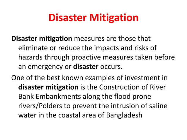 Disaster Prevention,Mitigation & Adaptation : Approaches,Strategies and ...