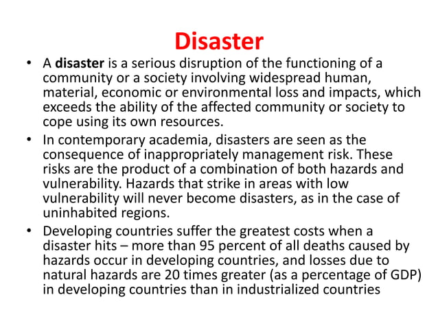 Disaster Prevention Mitigation And Adaptation Approaches Strategies And Practices Pptx