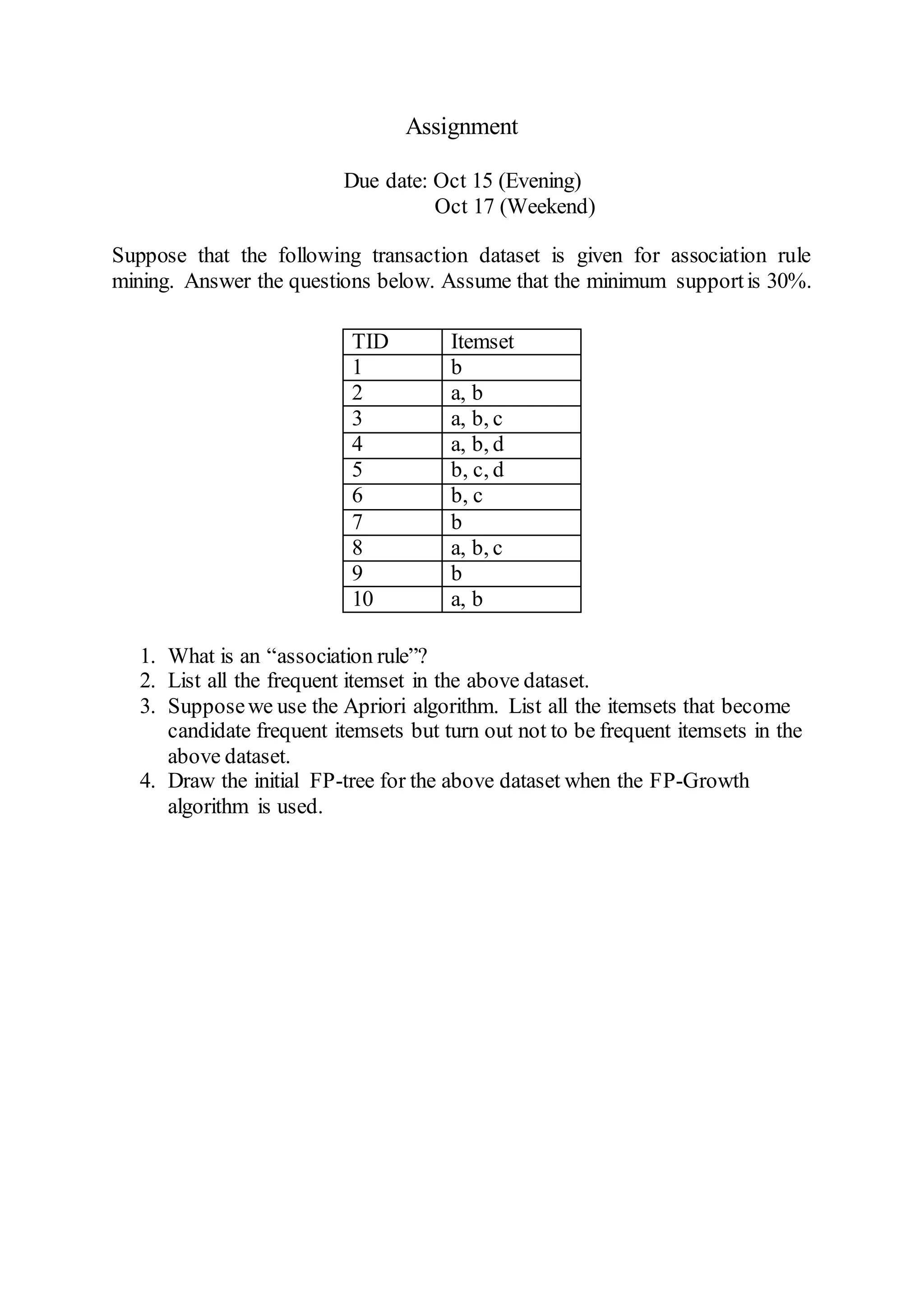 Dm assignment | DOCX