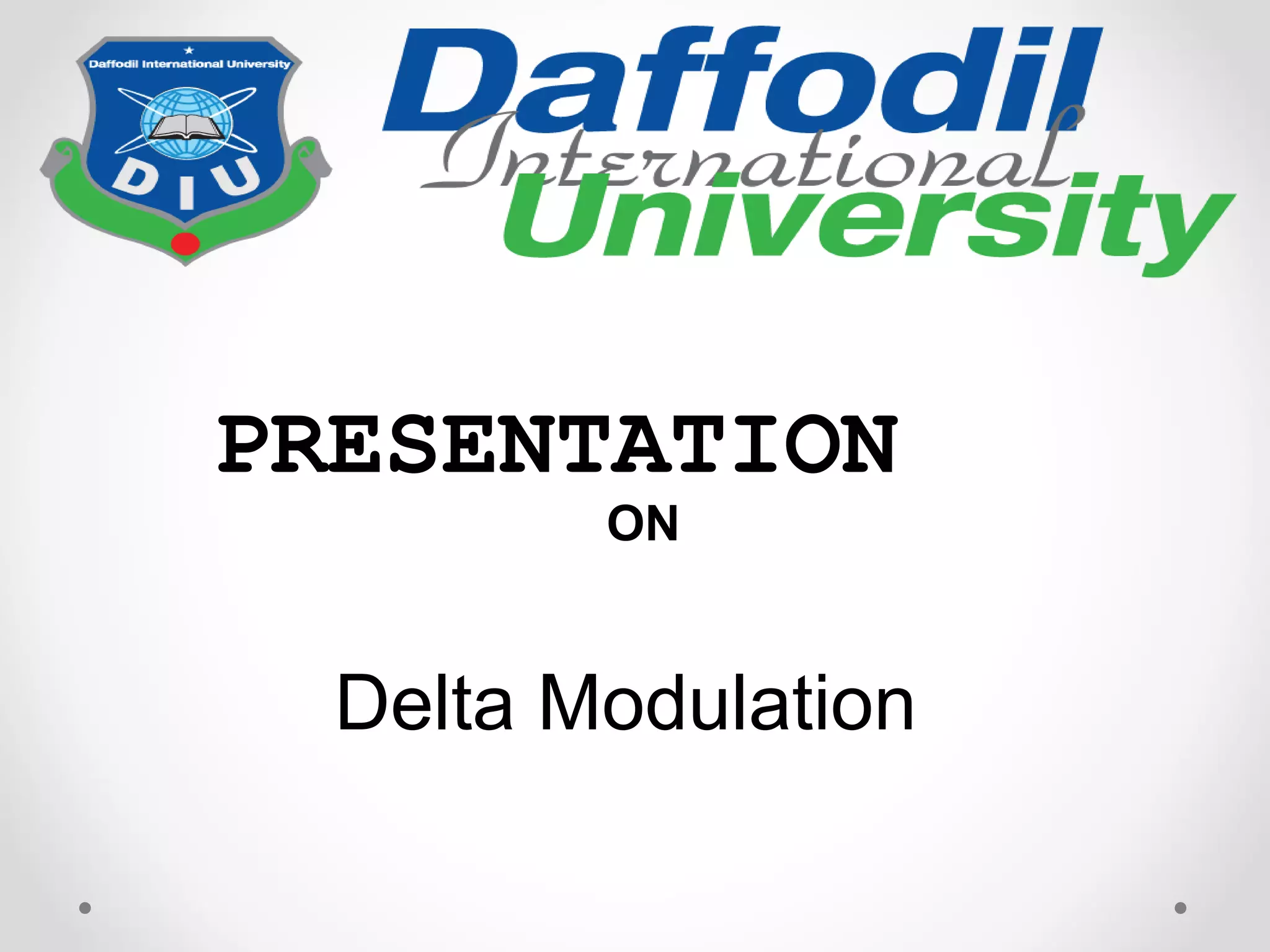 Delta Modulation Ppt Digital Audio Computer Software And Applications