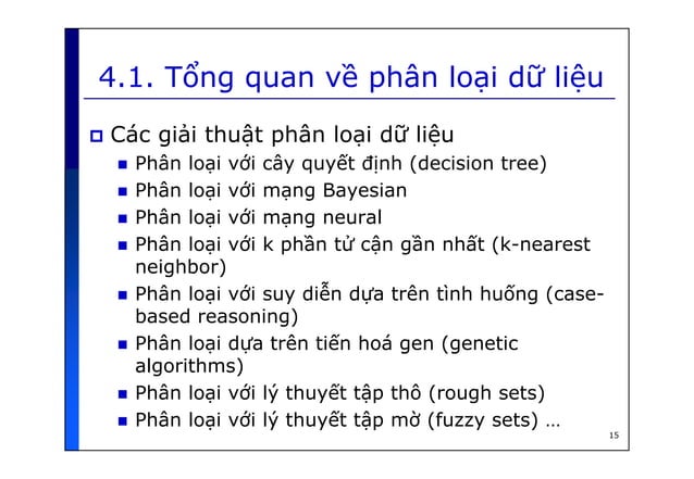 Dm -chapter_4_-_classification | PPT