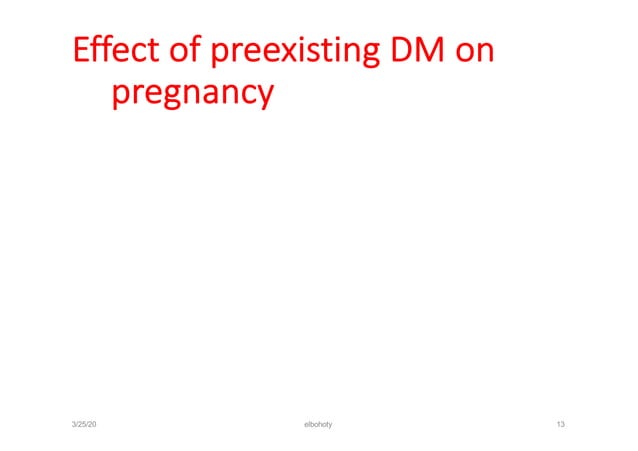 DM in pregnancy | PDF