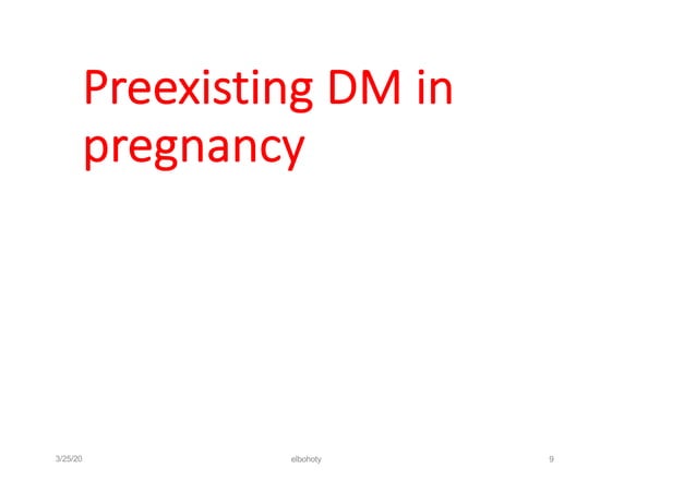 DM in pregnancy | PDF