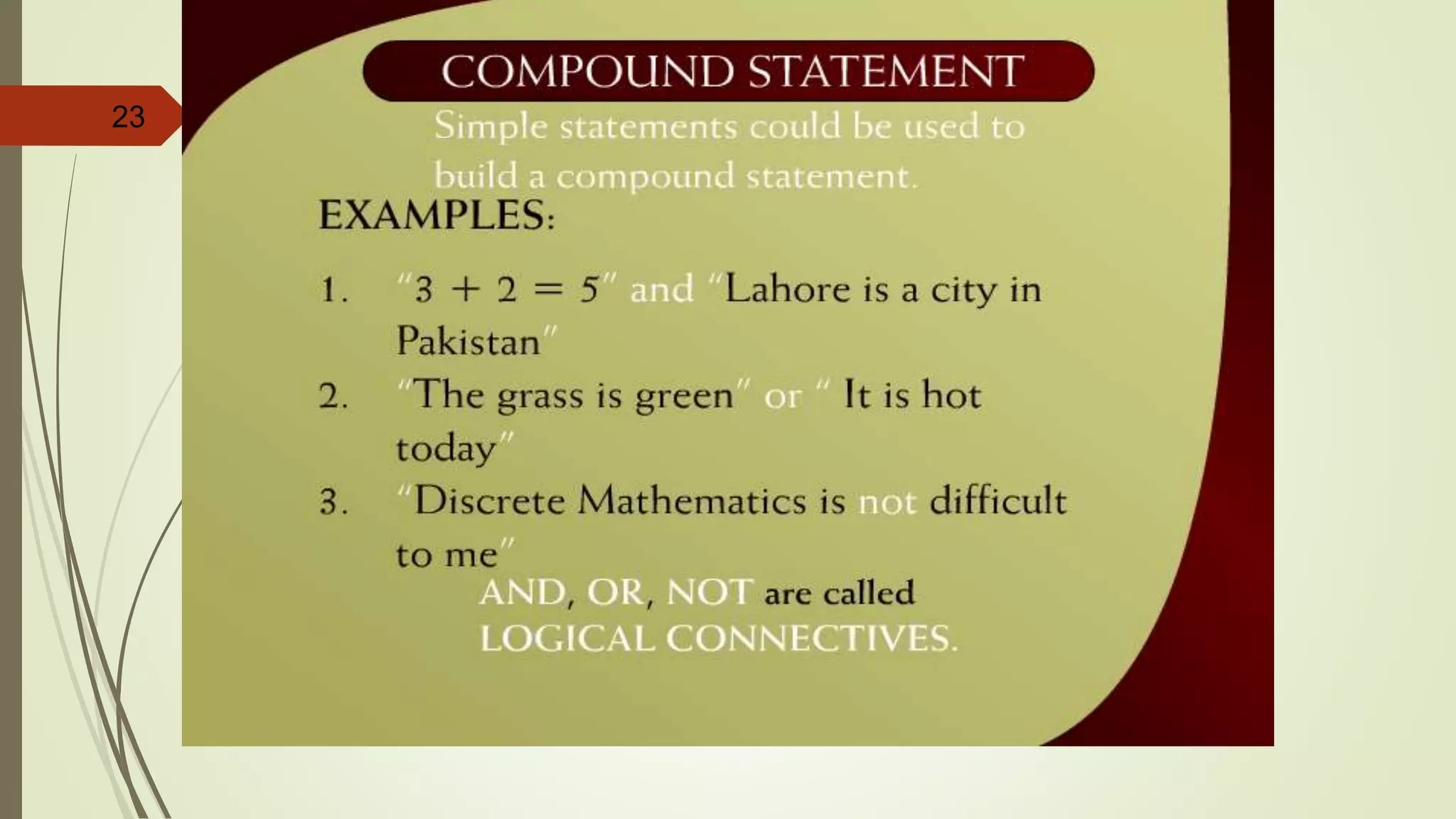 Discrete maths lecture 1 | PPT