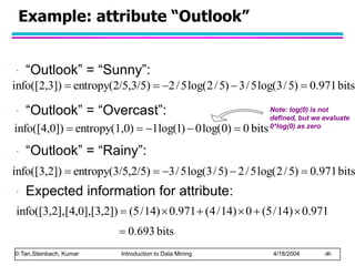 Data mining lecture about gini index and something | PPT | Physics | Science