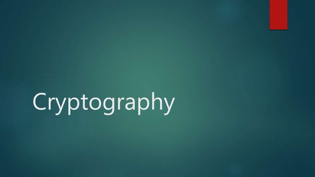 Cryptography - Discrete Mathematics | PPTX