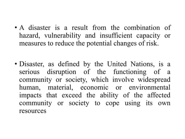 Disaster management disaster management cycle | PPT