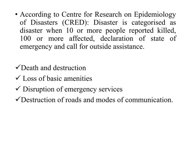 Disaster management disaster management cycle | PPT