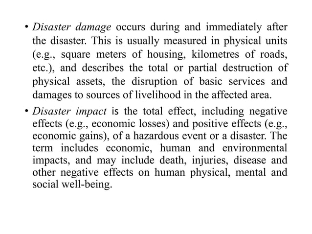 Disaster management disaster management cycle | PPT
