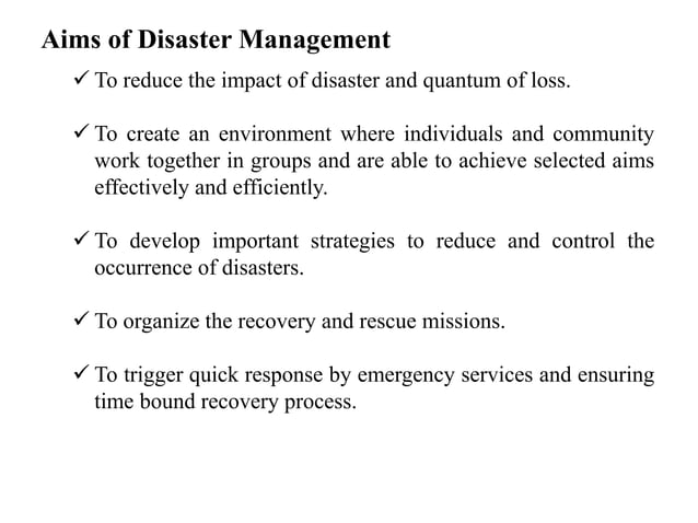 Disaster management disaster management cycle | PPT