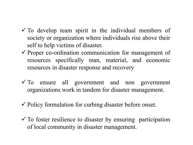 Disaster management disaster management cycle | PPT