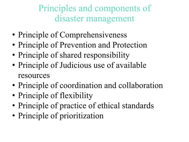 Disaster management disaster management cycle | PPT