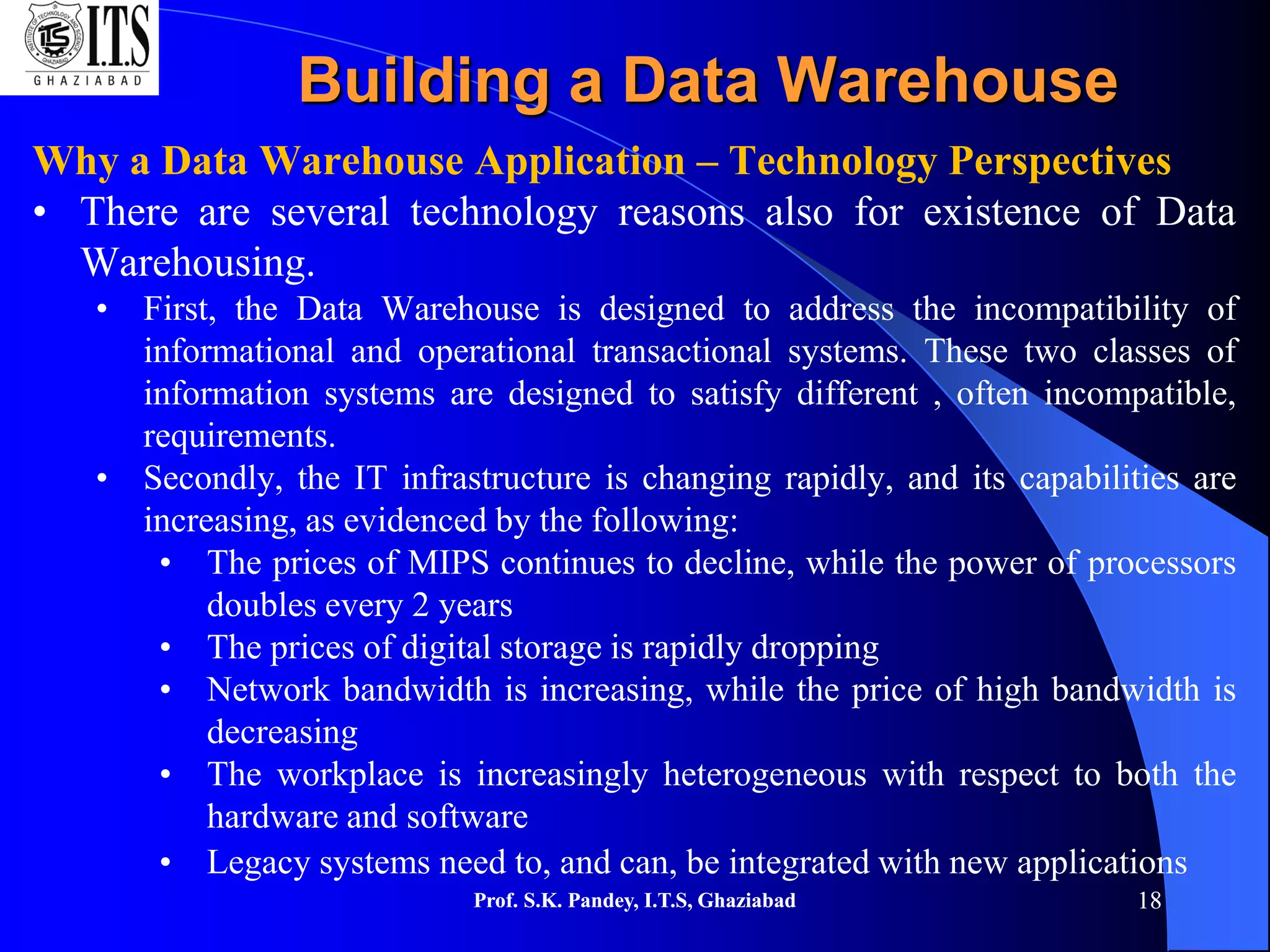 Data Warehousing & Basic Architectural Framework | PDF
