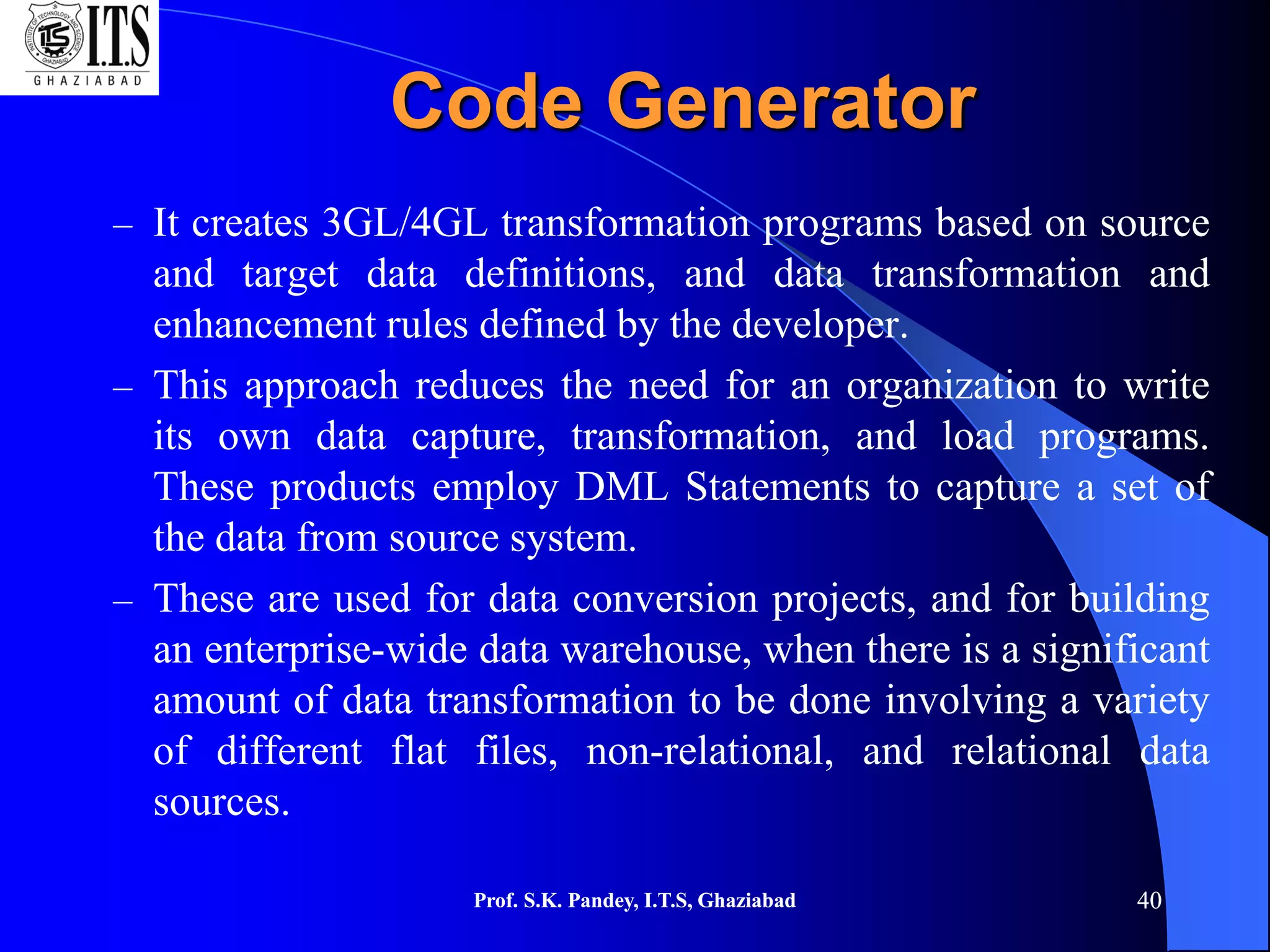 Data Warehousing & Basic Architectural Framework | PDF