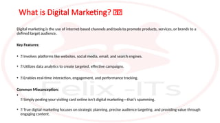 Learn Basics of Digital Marketing Modules | PPTX