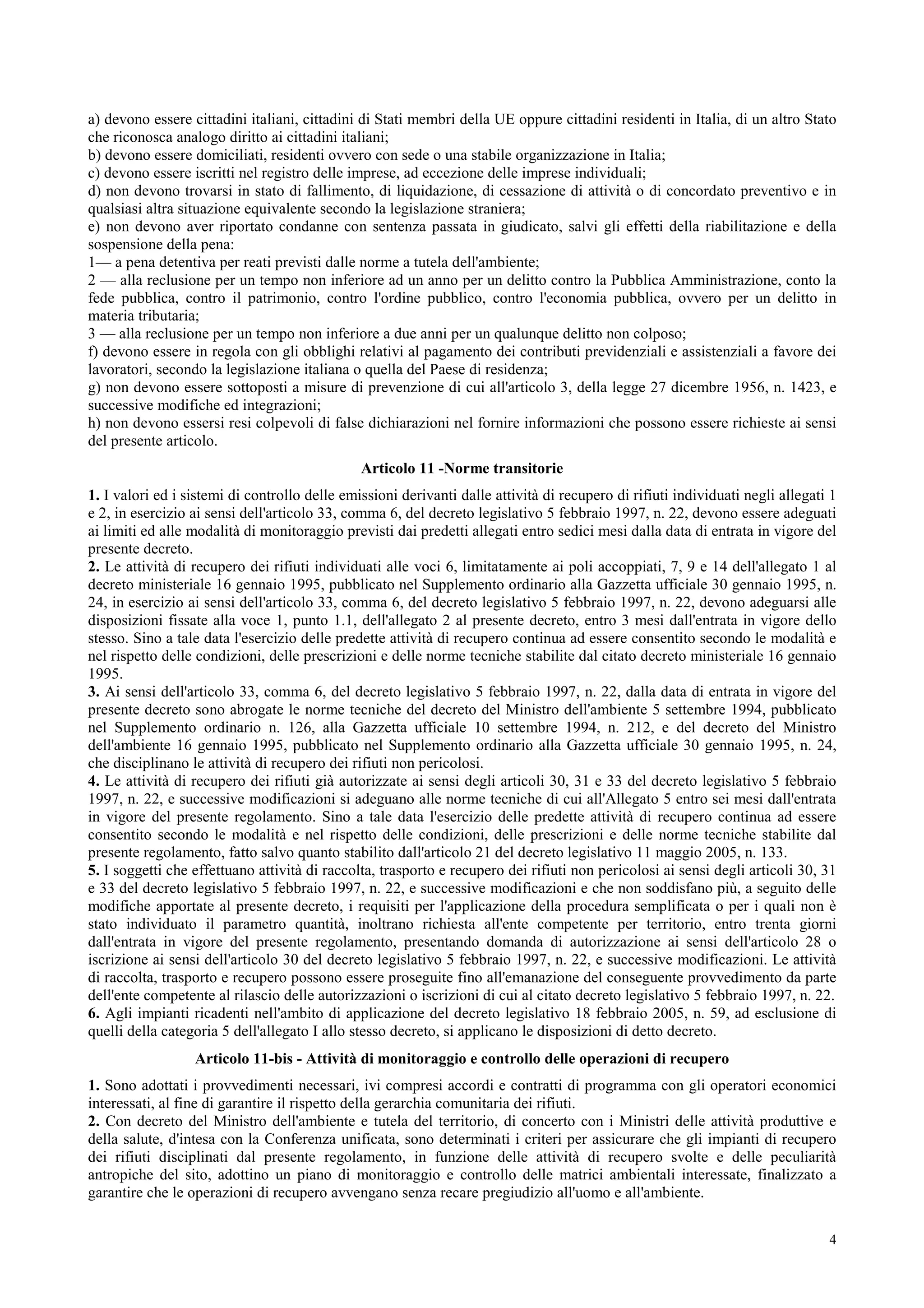 Dm 05.02.98 non pericolosi testo coordinato | PDF