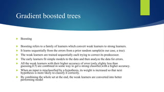 Gradient Boosted trees | PPTX
