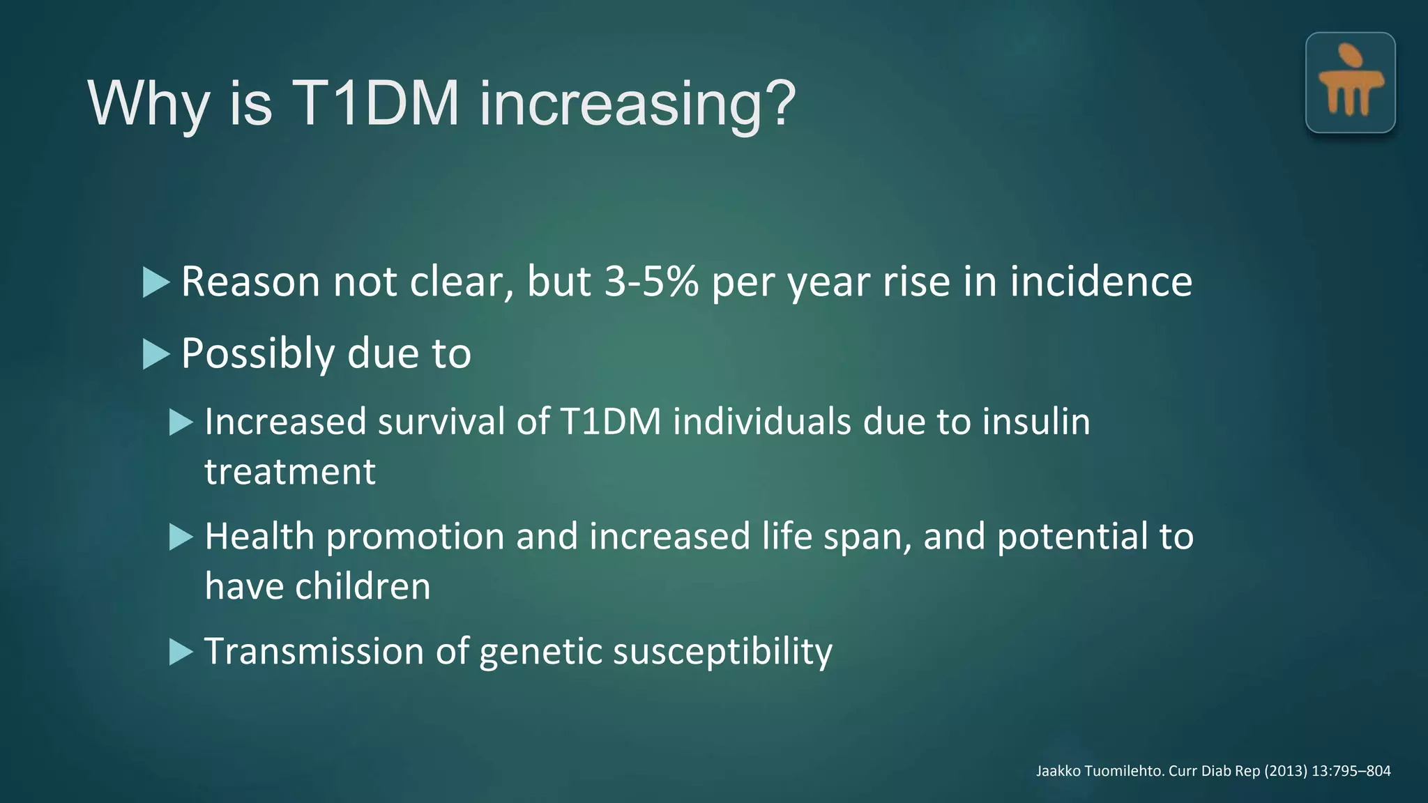 Type 1 Diabetes Mellitus - Etiology | PPTX