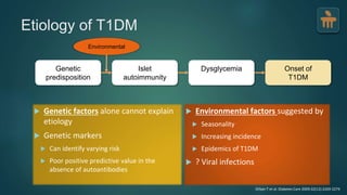 Type 1 Diabetes Mellitus - Etiology | PPTX
