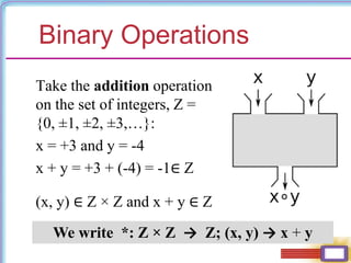 Dm2021 binary operations | PPT