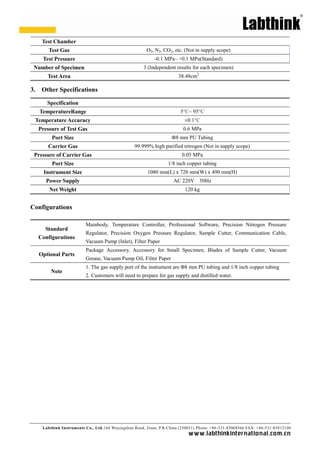 Differential and Equal Pressure Method Gas Permeability Tester | PDF