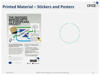 Workpackage 4 Presentation at DM2E Project Meeting 3, London | PPT | Desktop Publishing ...