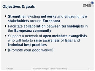 Workpackage 4 Presentation at DM2E Project Meeting 3, London | PPT | Desktop Publishing ...