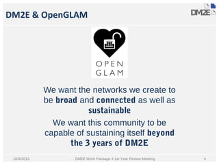 Workpackage 4 Presentation at DM2E Project Meeting 3, London | PPT | Desktop Publishing ...