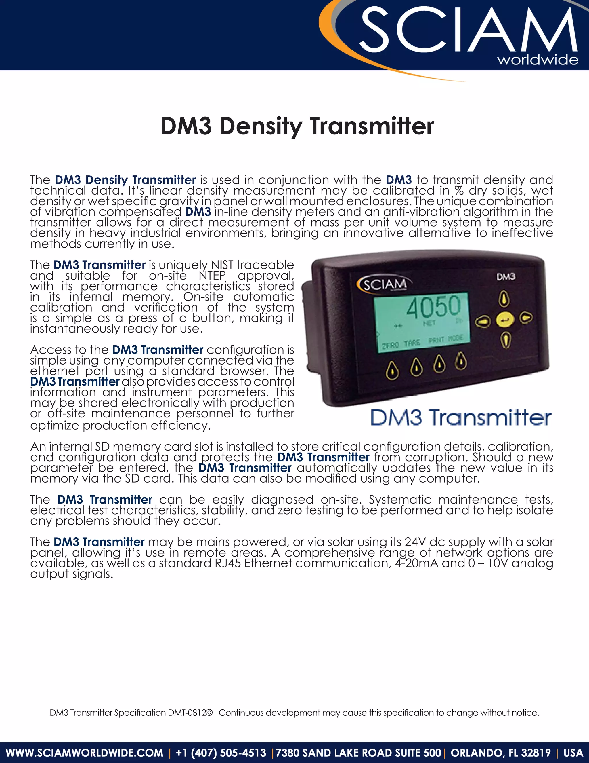 Dm3 transmitter datasheet v4.0 | PDF