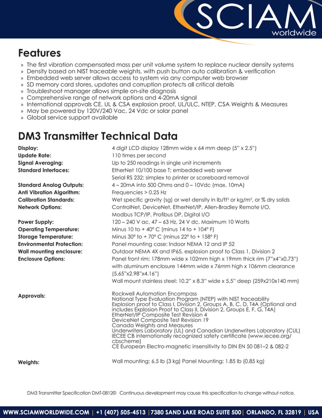 Dm3 transmitter datasheet v4.0 | PDF