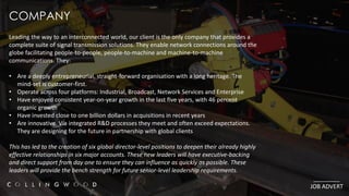 Global Account Director, based in USA - Technology | PPT