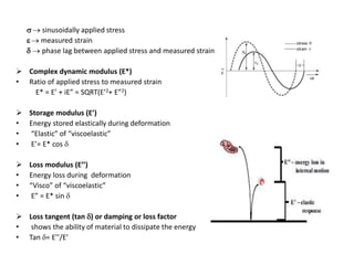 Dynamic Mechanical Analysis | PPTX