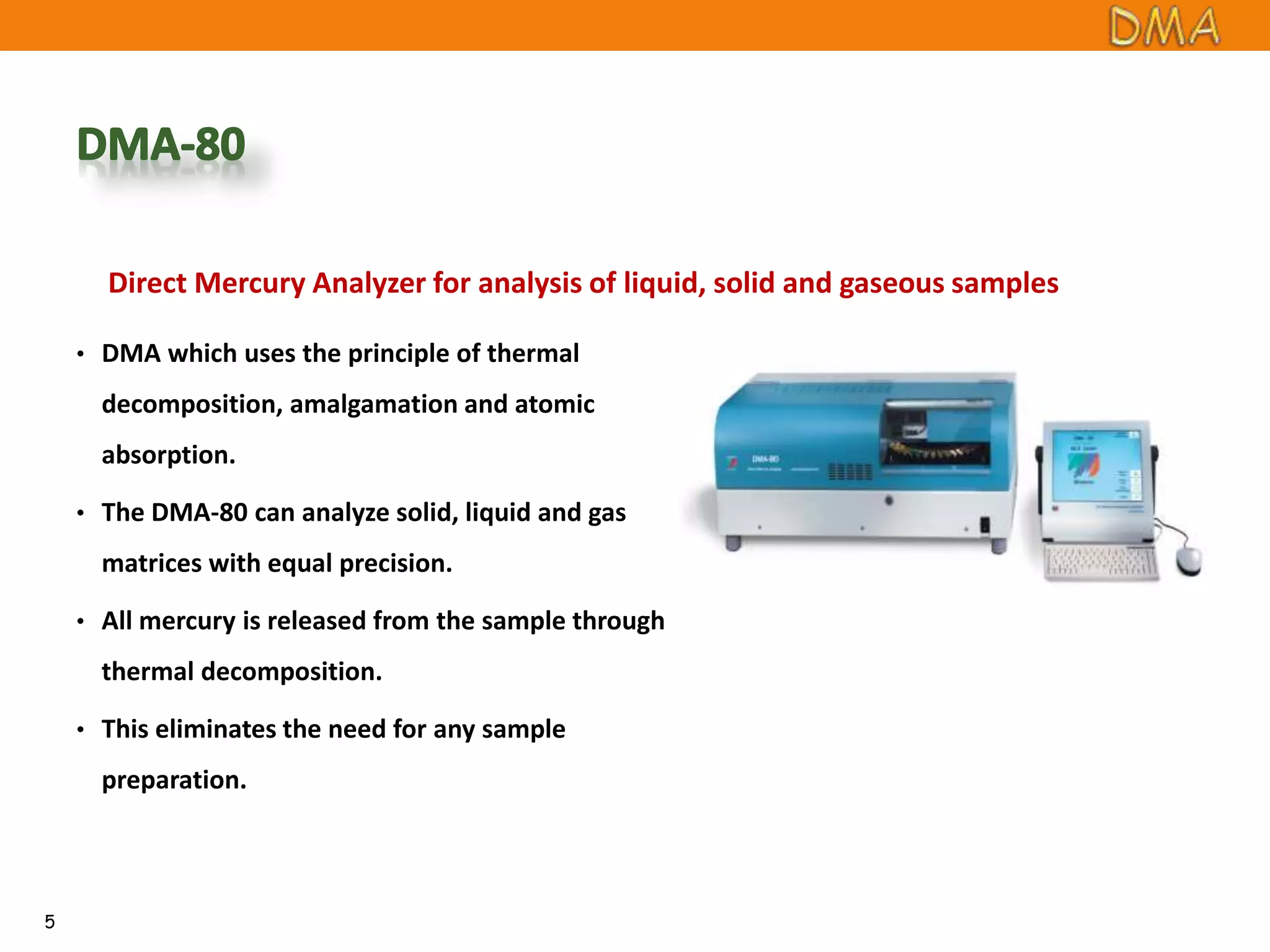 DMA Direct Mercury Analyzer | PPTX