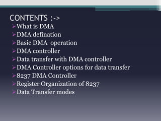 Dma and dma controller 8237 | PPTX