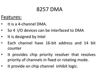 this is all about DMA CONTROLLER 8257.pptx | Data Storage and Warehousing | Computing