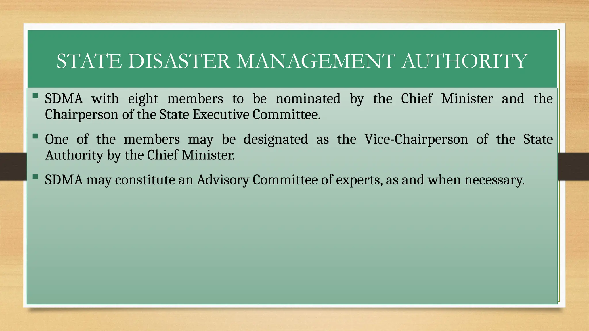 The Disaster Management Act, 2005- Basic features | PPTX