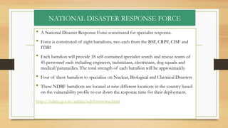 The Disaster Management Act, 2005- Basic features | PPTX