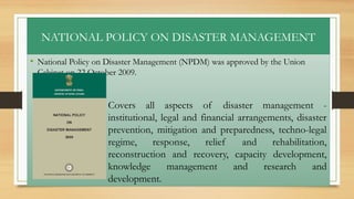 The Disaster Management Act, 2005- Basic features | PPTX
