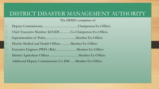 The Disaster Management Act, 2005- Basic features | PPTX