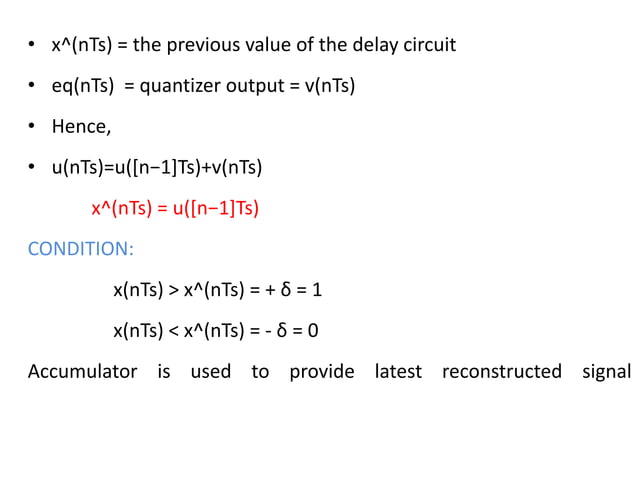 Delta Modulation & Adaptive Delta M.pptx | Digital Audio | Computer ...